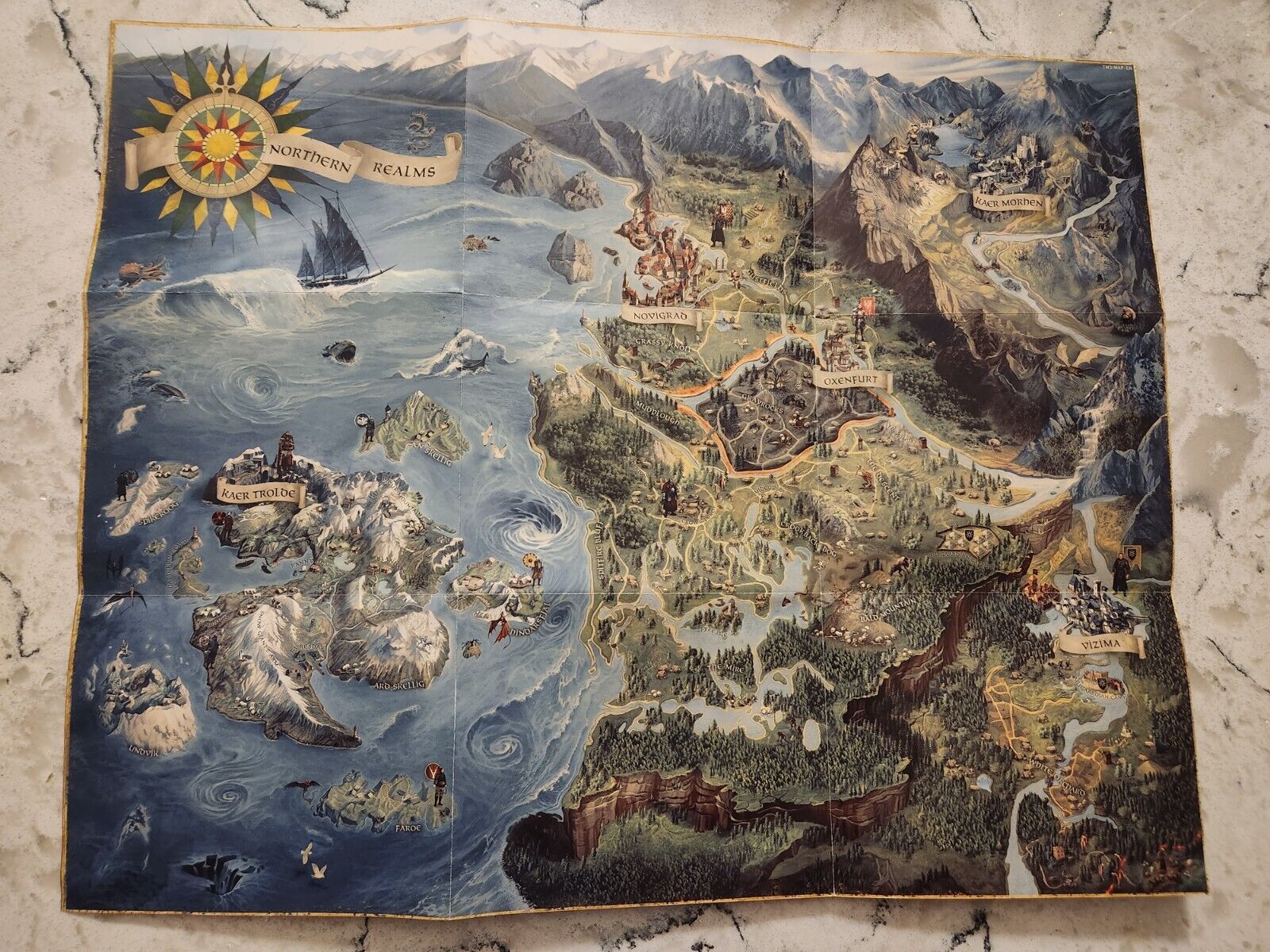 The Witcher Map Wallpapers - Wallpaper Cave