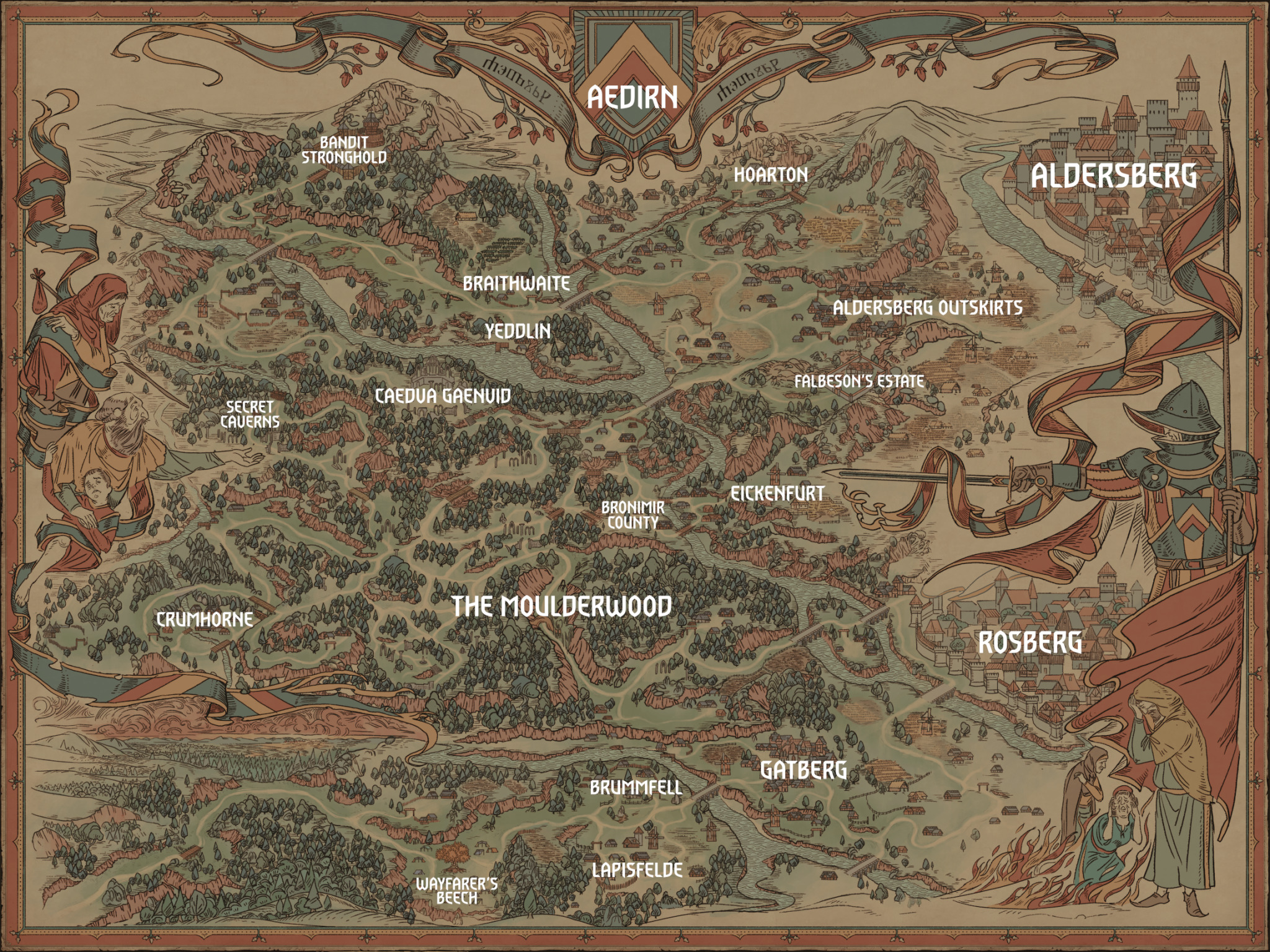 The Witcher Map Wallpapers - Wallpaper Cave