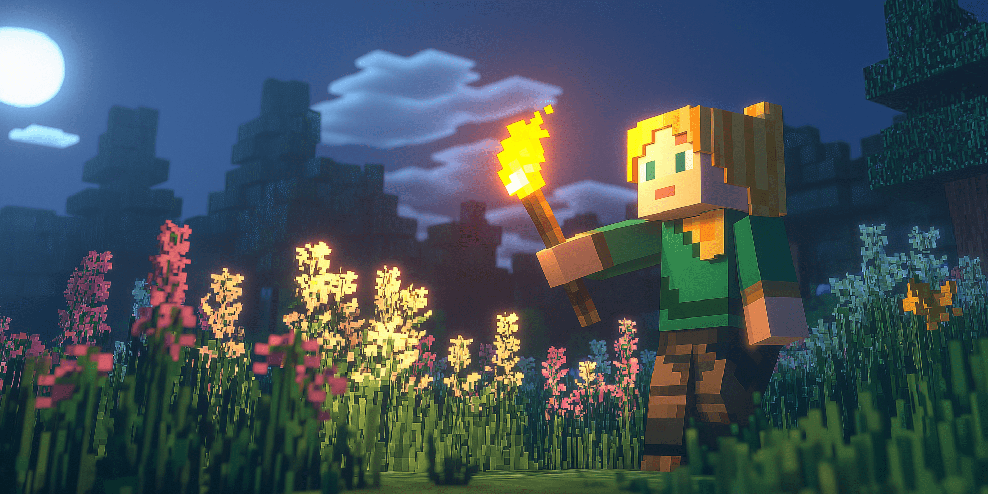 Minecraft Flower Wallpapers - Wallpaper Cave