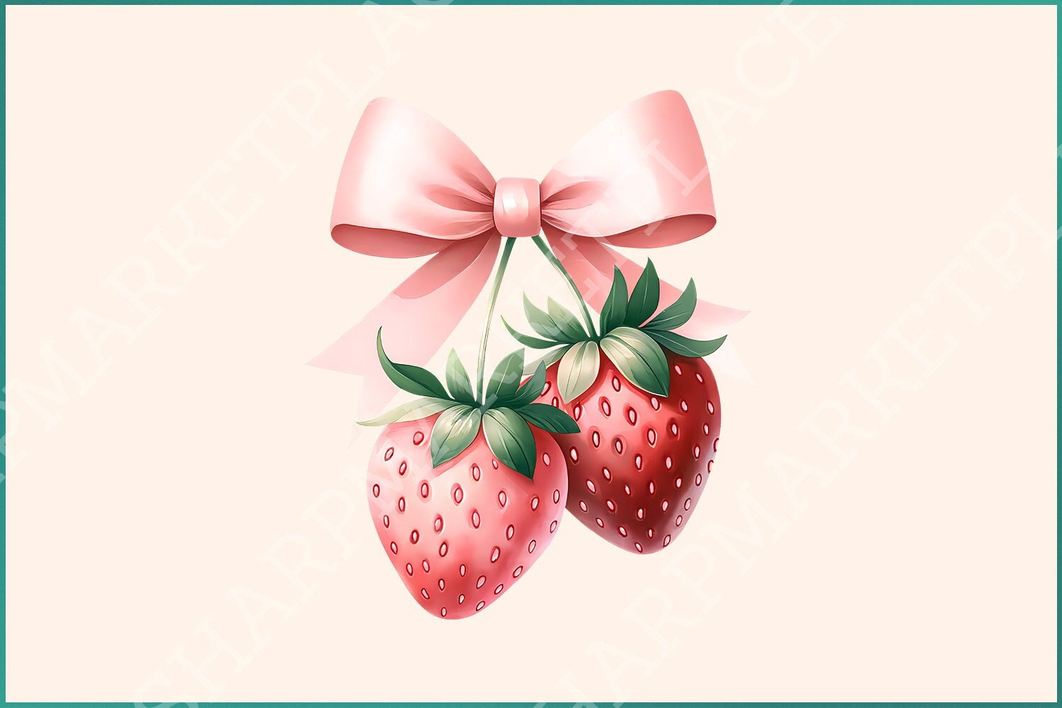 Bow With Strawberries Wallpapers - Wallpaper Cave