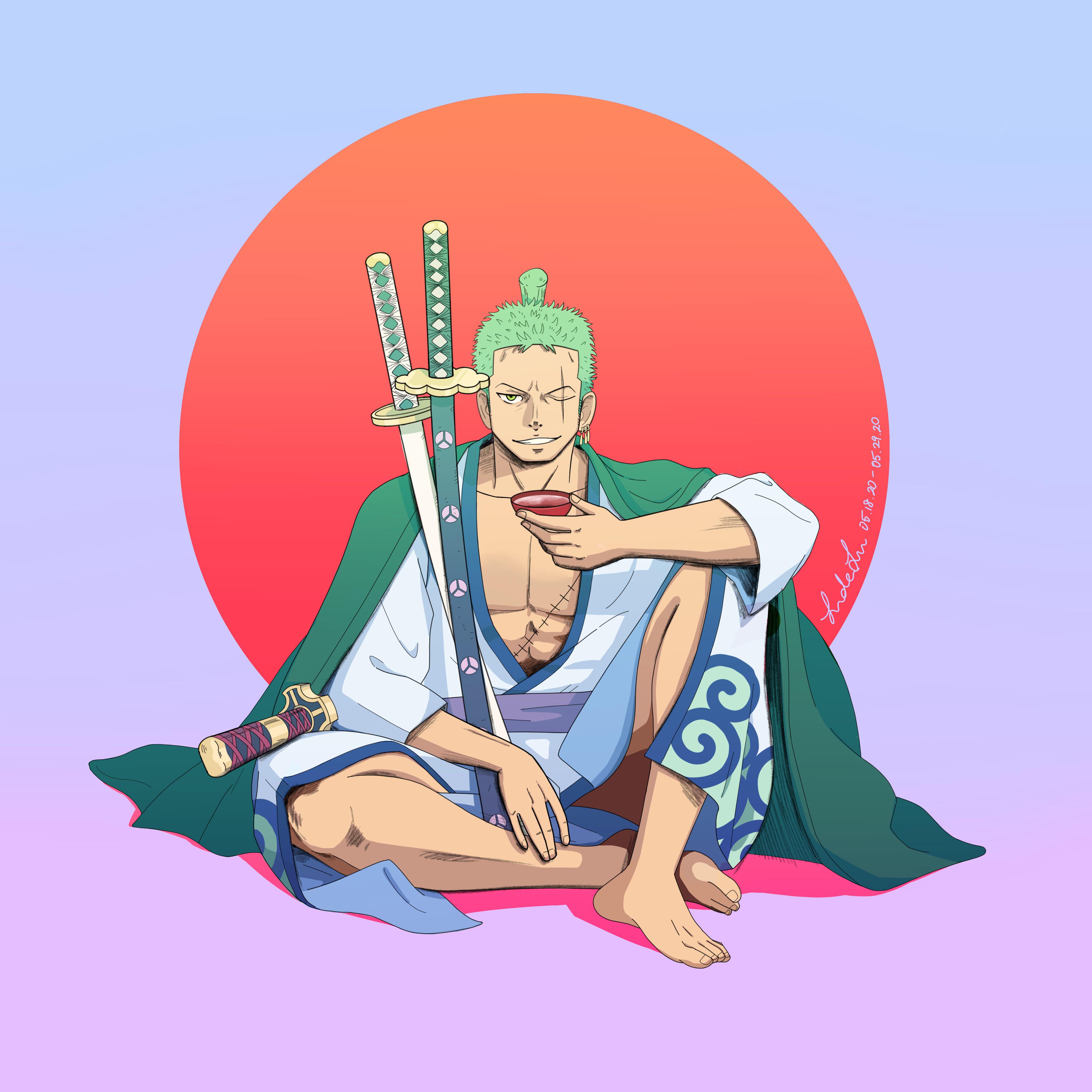 Zoro Chill Wallpapers - Wallpaper Cave