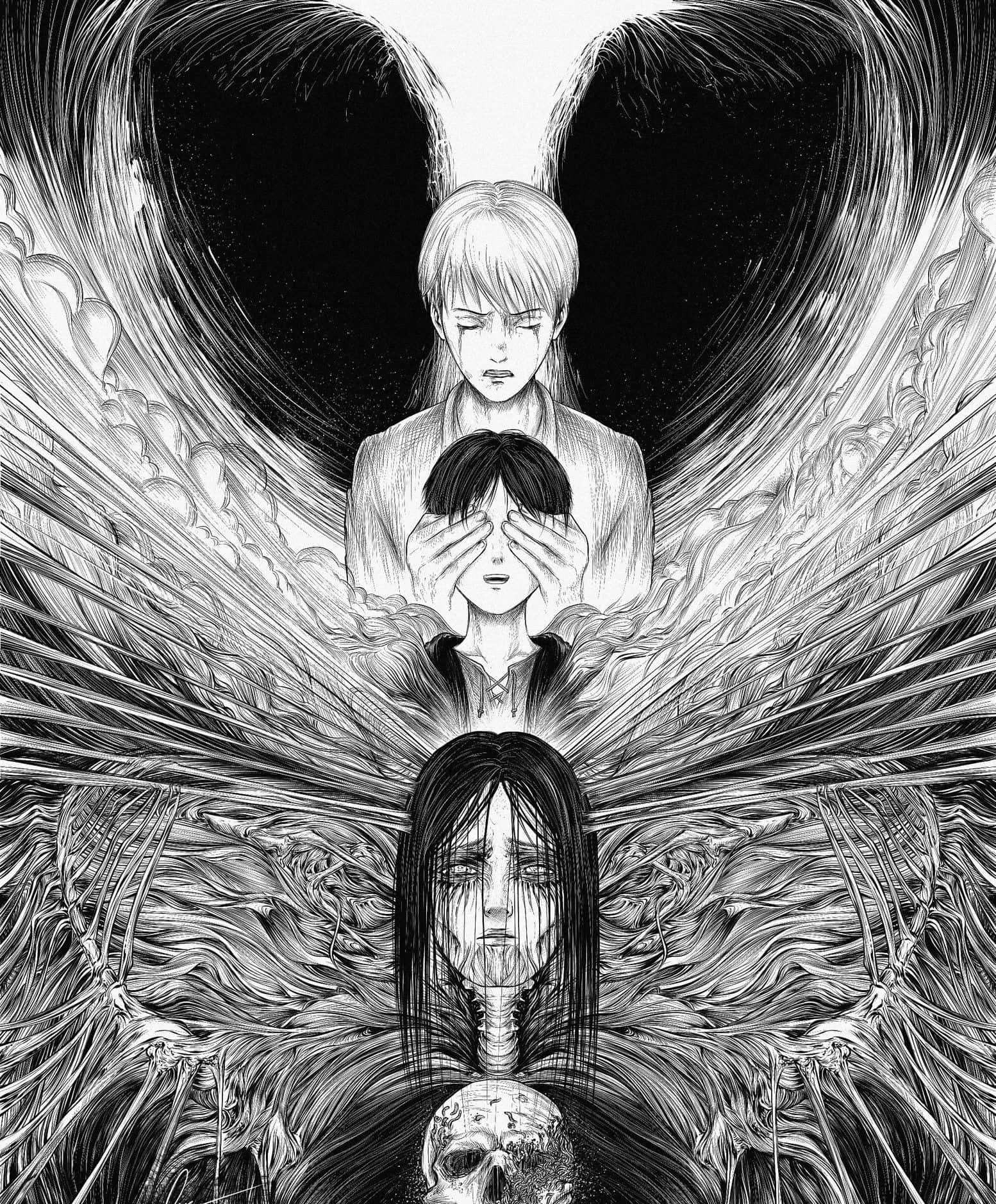 AoT Black And White Wallpapers - Wallpaper Cave