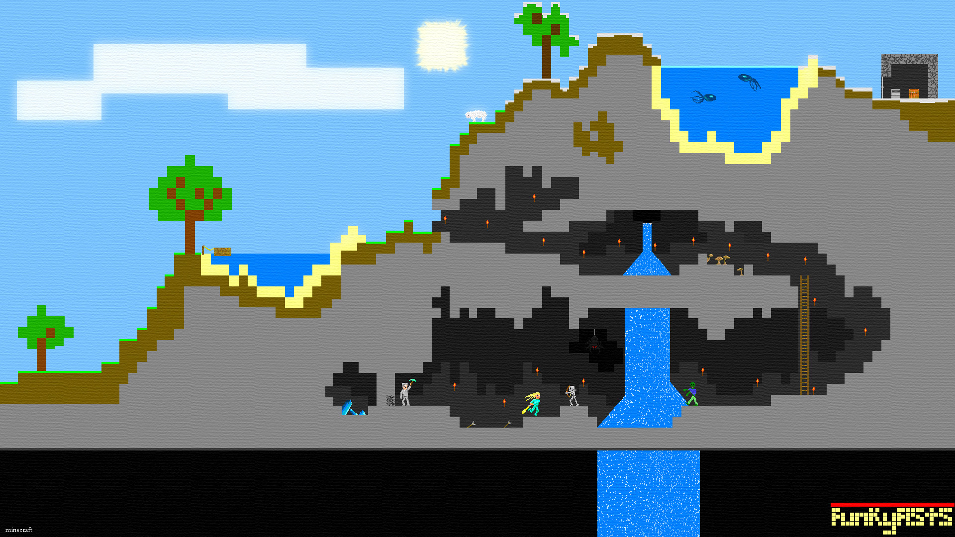 Minecraft Platformer Wallpapers - Wallpaper Cave