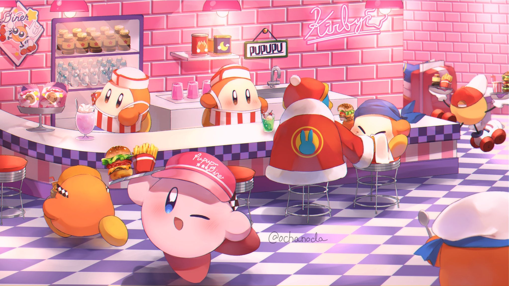 Kirby Drink Wallpapers - Wallpaper Cave
