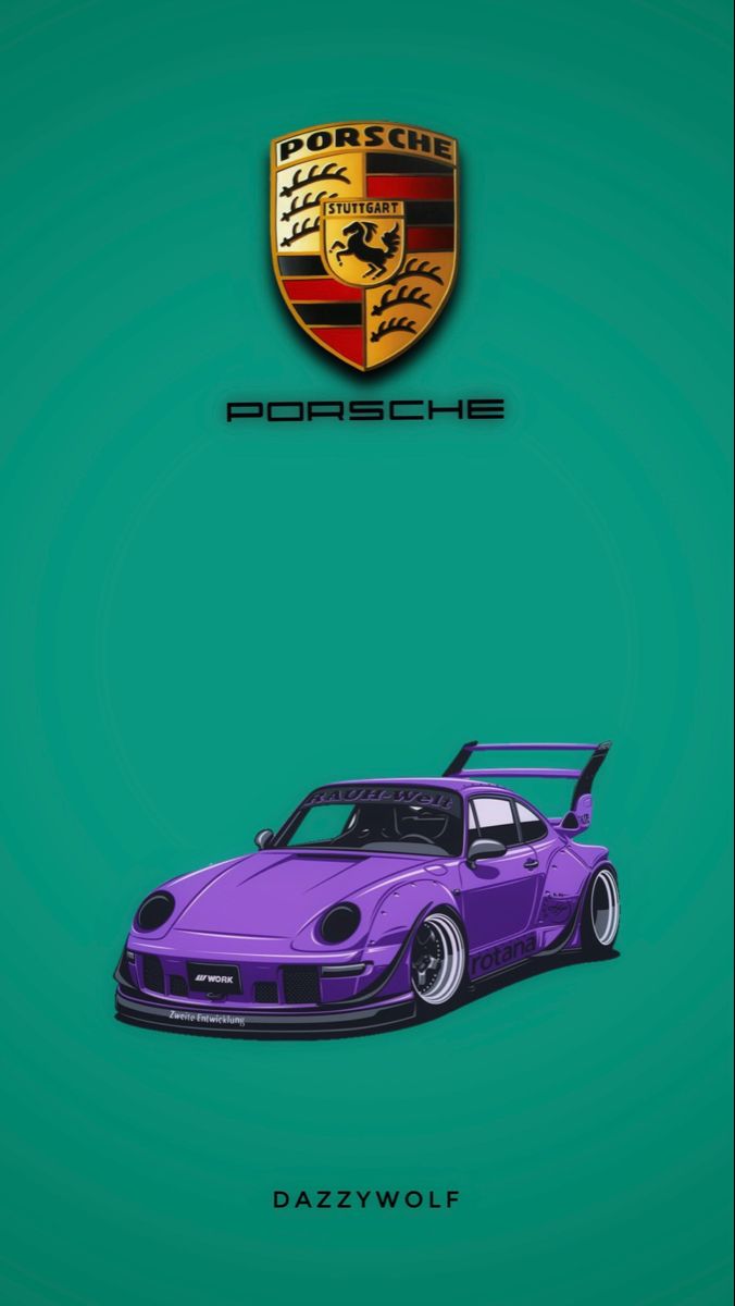 Porsche Cartoon Wallpapers - Wallpaper Cave