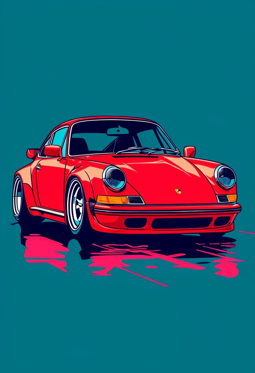 Porsche Cartoon Wallpapers - Wallpaper Cave