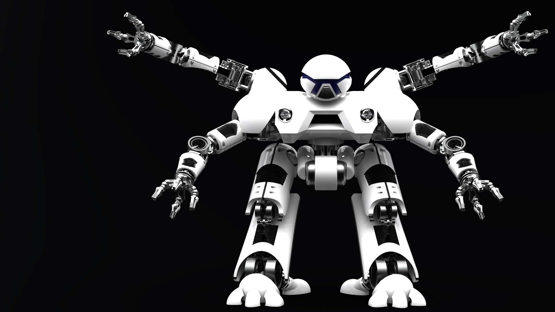 White Robot Wallpapers - Wallpaper Cave