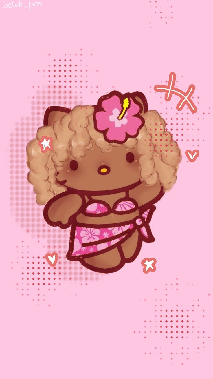 Brown Skin Hello Kitty Wallpapers - Wallpaper Cave