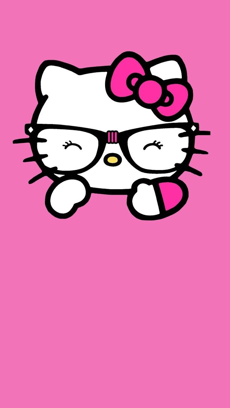 Hello Kitty With Glasses Wallpapers - Wallpaper Cave