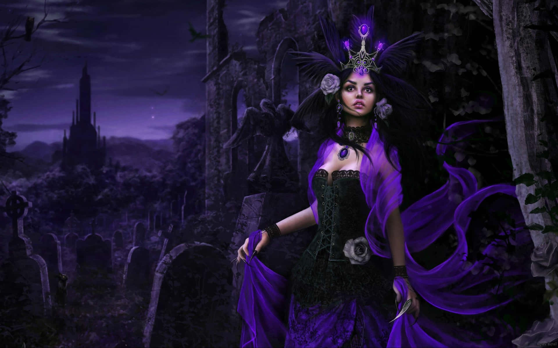 Purple Goth Desktop Wallpapers - Wallpaper Cave