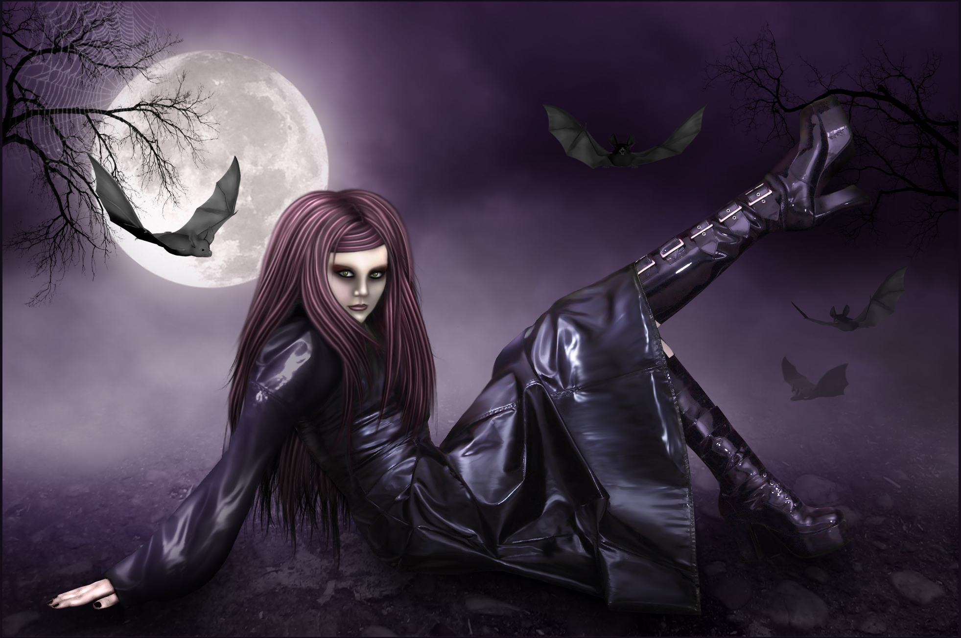 Purple Goth Desktop Wallpapers - Wallpaper Cave