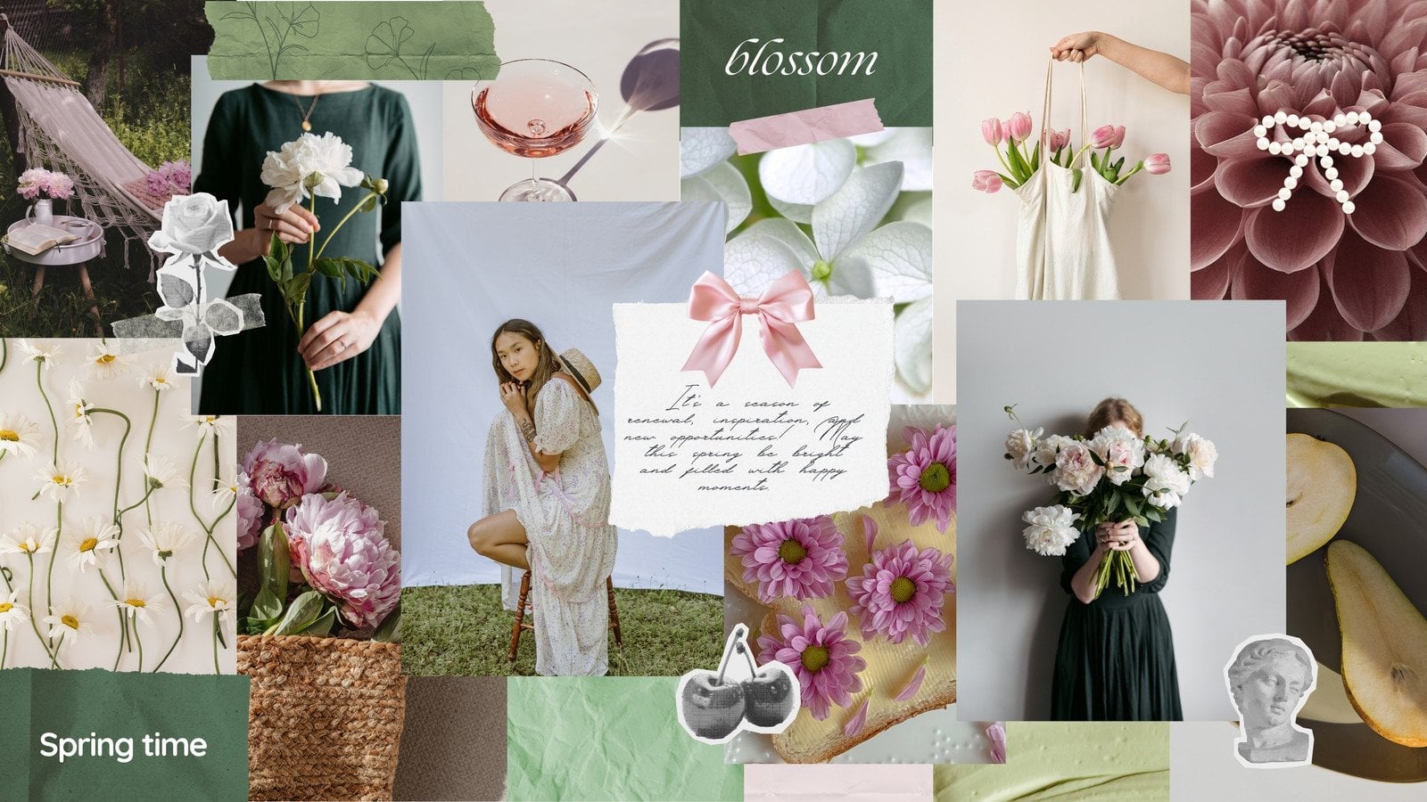 Spring Flowers Collage Desktop Wallpapers - Wallpaper Cave