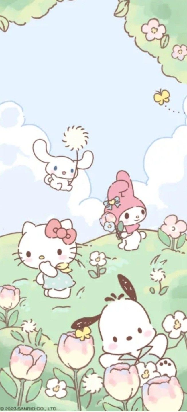 Hello Kitty And Friends Spring Wallpapers - Wallpaper Cave