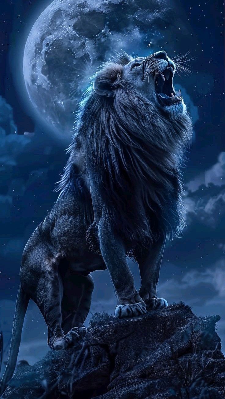 Lion Moon Wallpapers - Wallpaper Cave