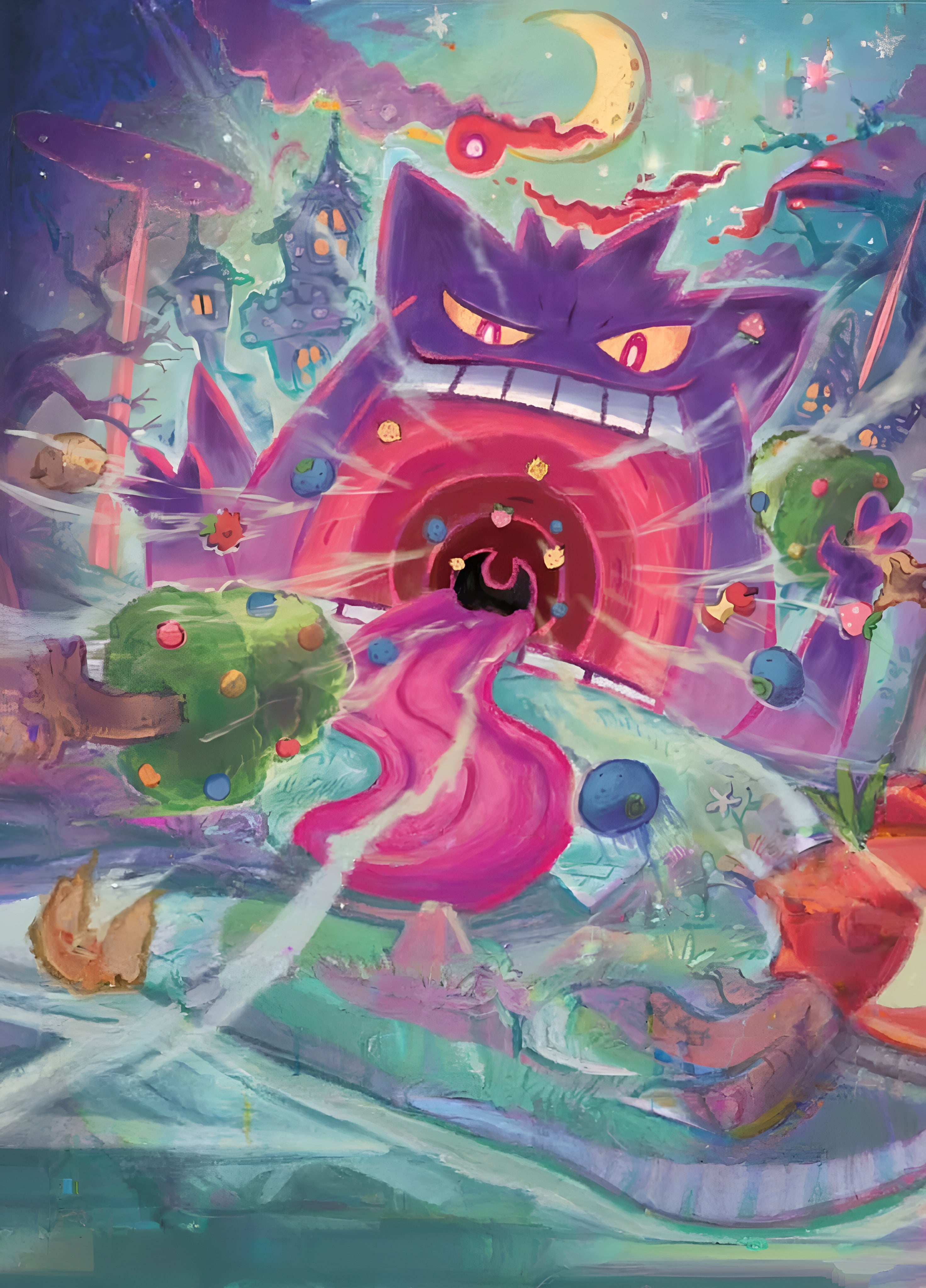 Gengar Alternate Art Vmax Pokemon Backgrounds Gif Anime Wallpaper