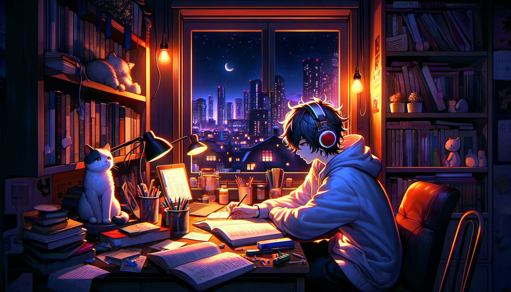 Study Anime Boy Wallpapers - Wallpaper Cave