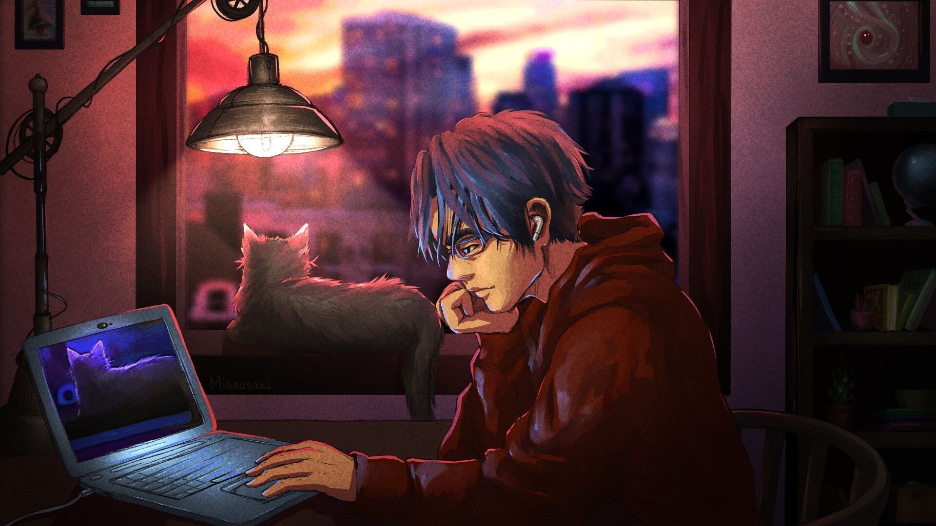 Study Anime Boy Wallpapers - Wallpaper Cave