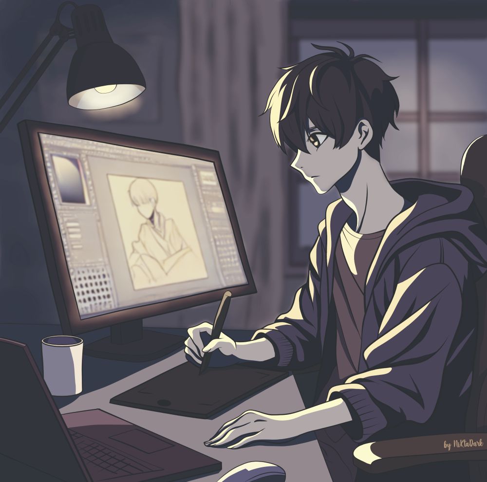 Study Anime Boy Wallpapers - Wallpaper Cave