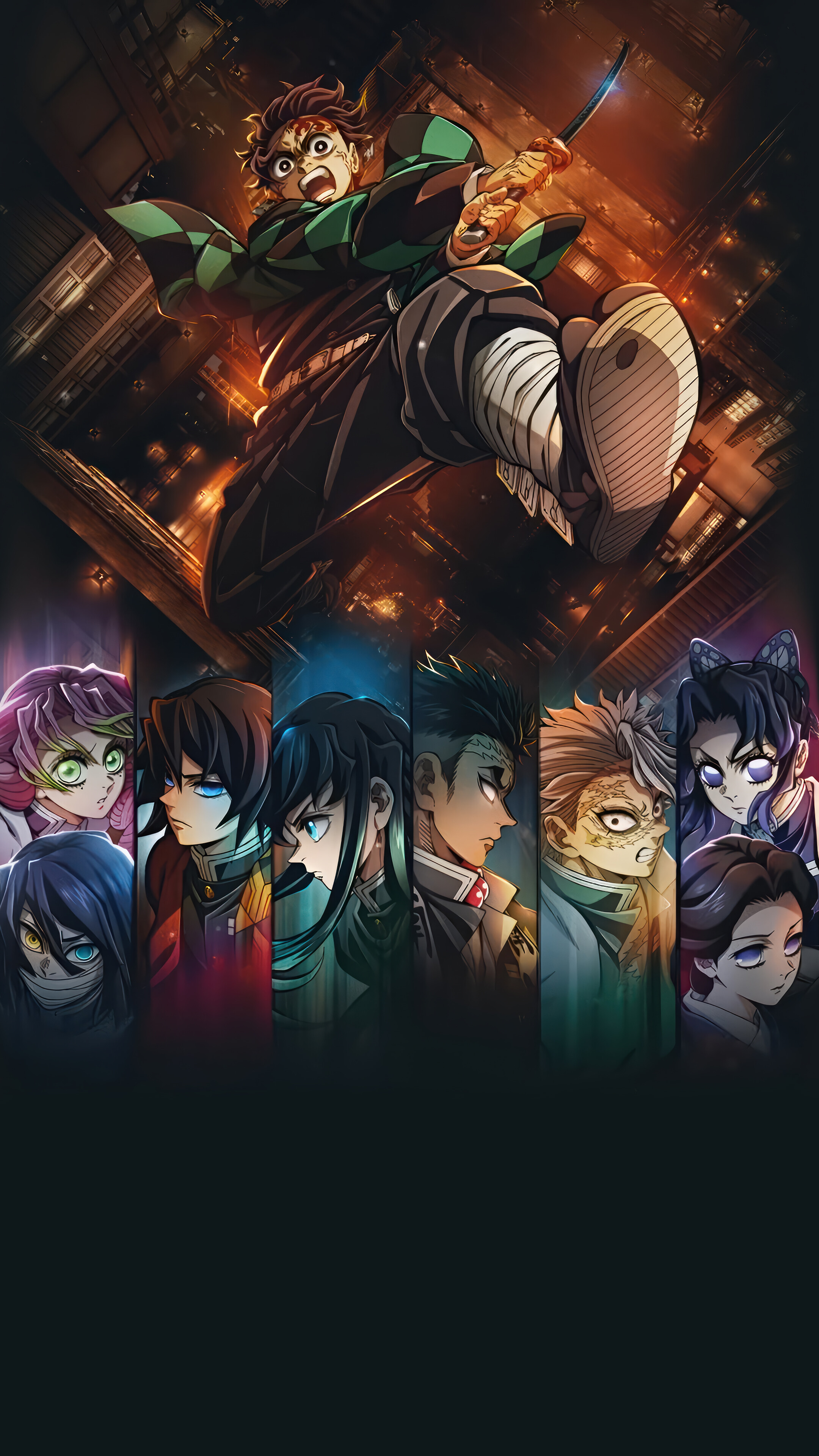 All Hashira With Tanjiro Wallpapers - Wallpaper Cave