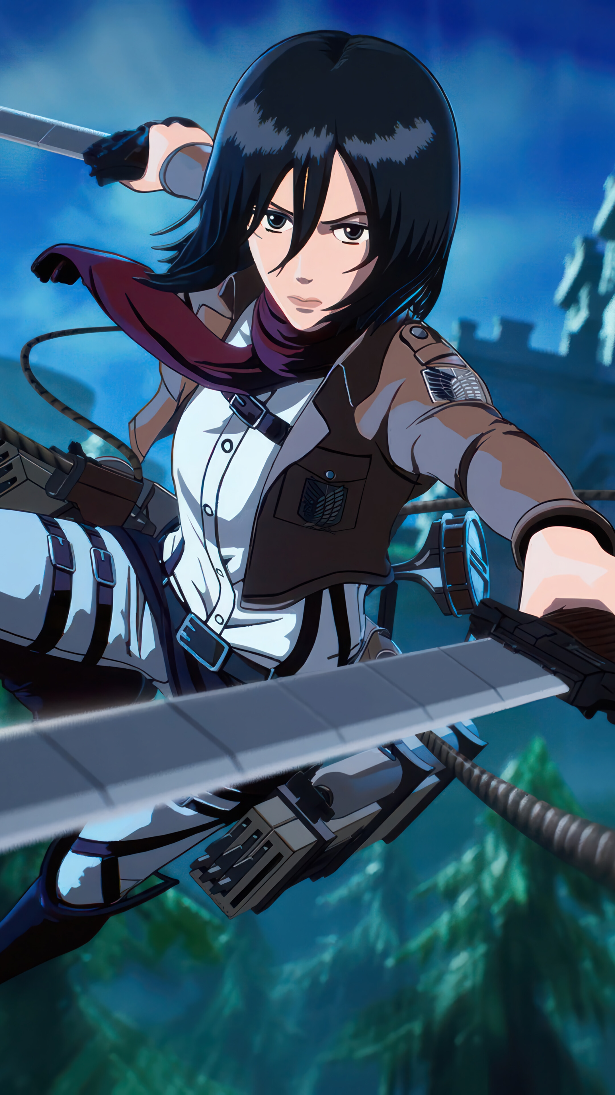 Mikasa Ackerman Mobile Wallpapers - Wallpaper Cave
