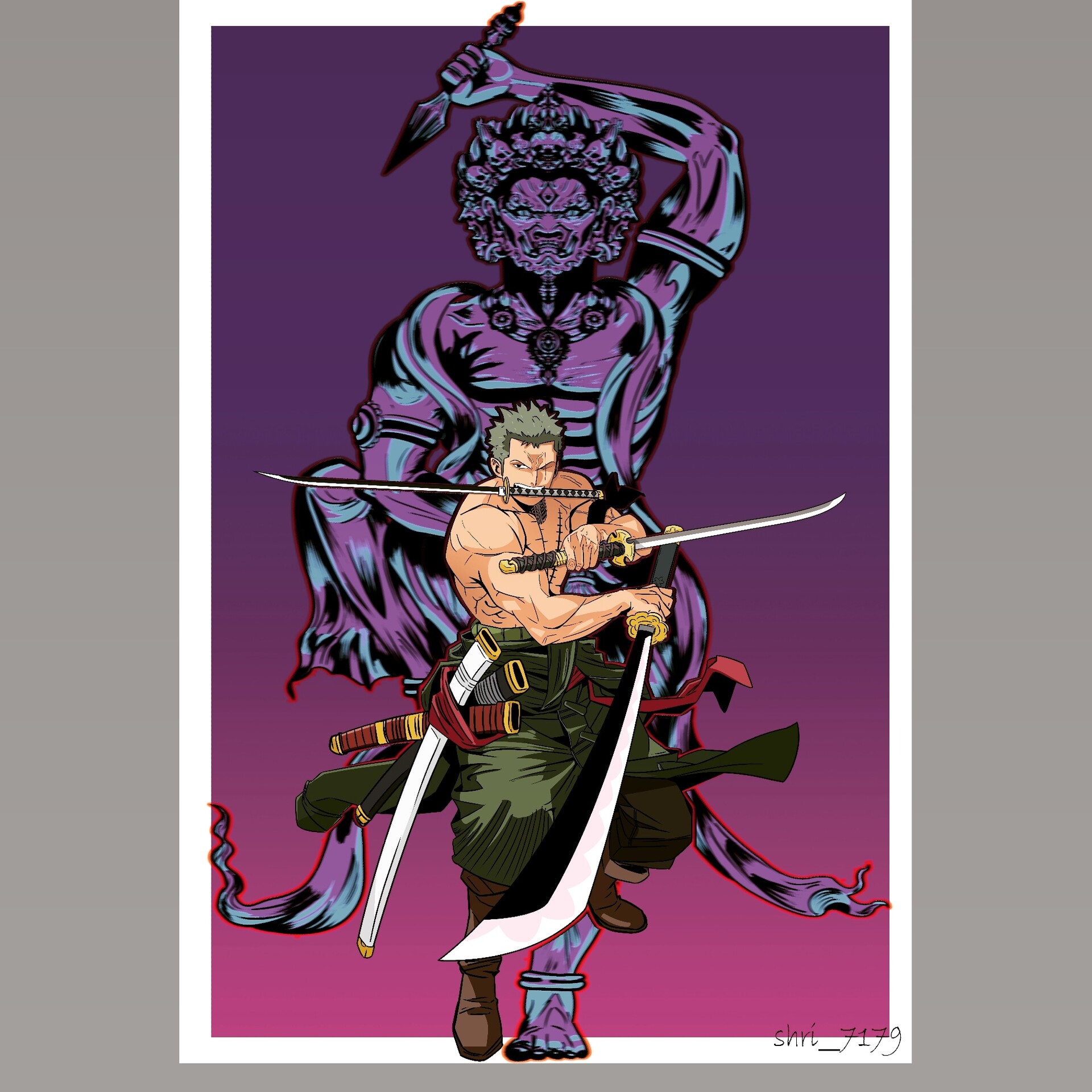 Zoro's Nine Sword Style Wallpapers - Wallpaper Cave