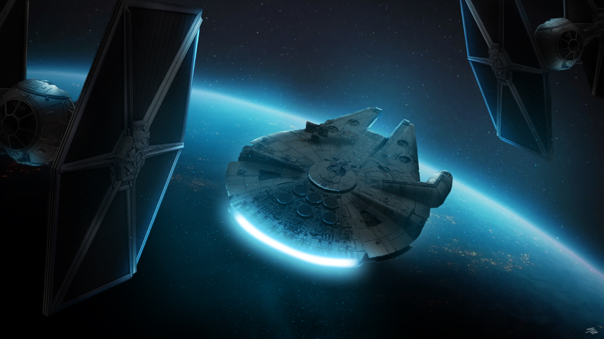 Star Wars Millennium Falcon Wallpapers - Wallpaper Cave