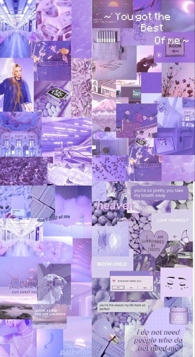 Cute Purple Collage Wallpapers - Wallpaper Cave