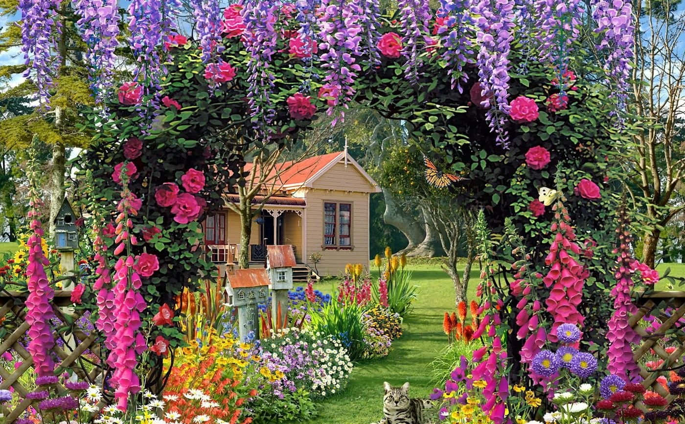 Flower House Wallpapers - Wallpaper Cave