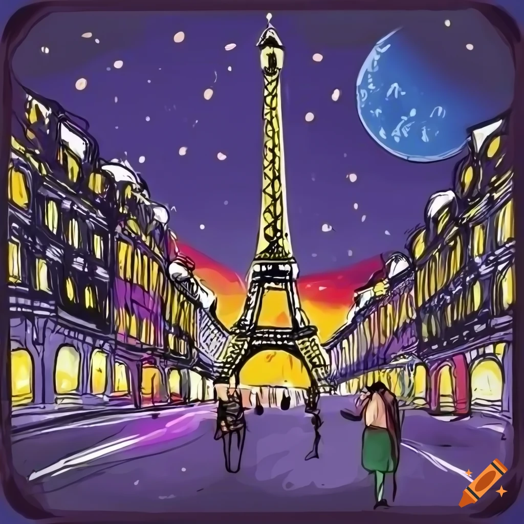 Paris Cartoon Wallpapers - Wallpaper Cave