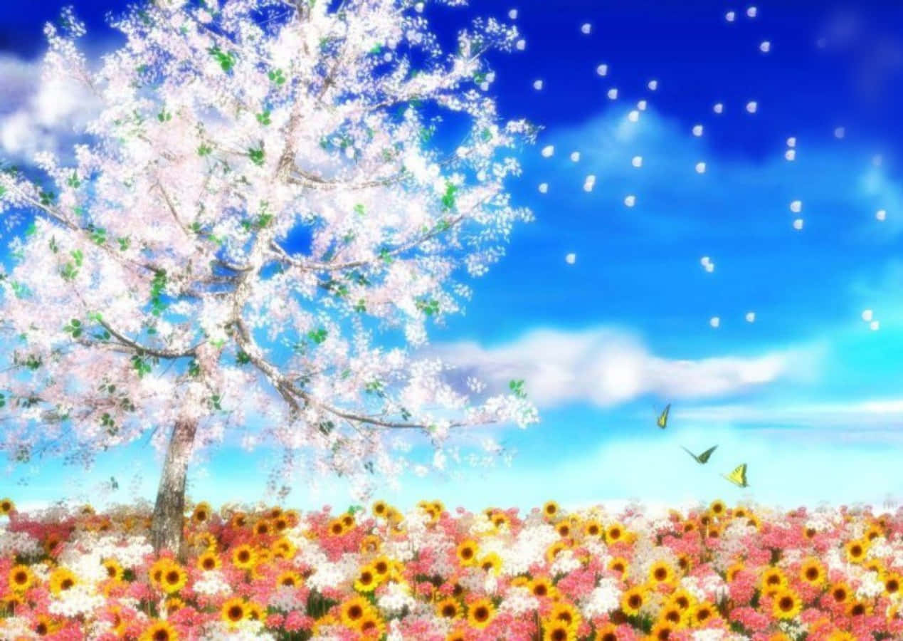 Anime Nature Spring Wallpapers - Wallpaper Cave