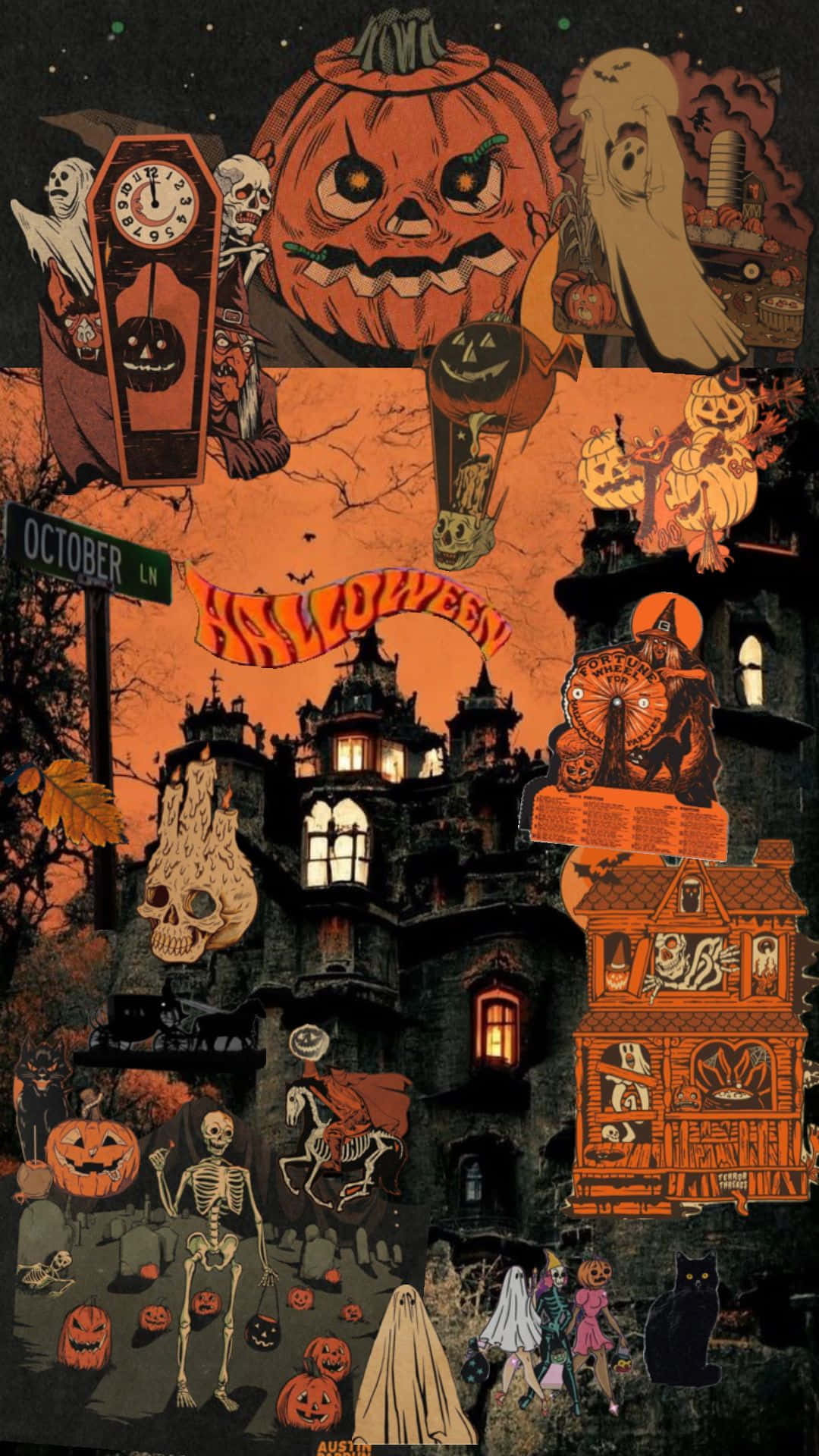 Vintage Halloween Phone Wallpapers - Wallpaper Cave