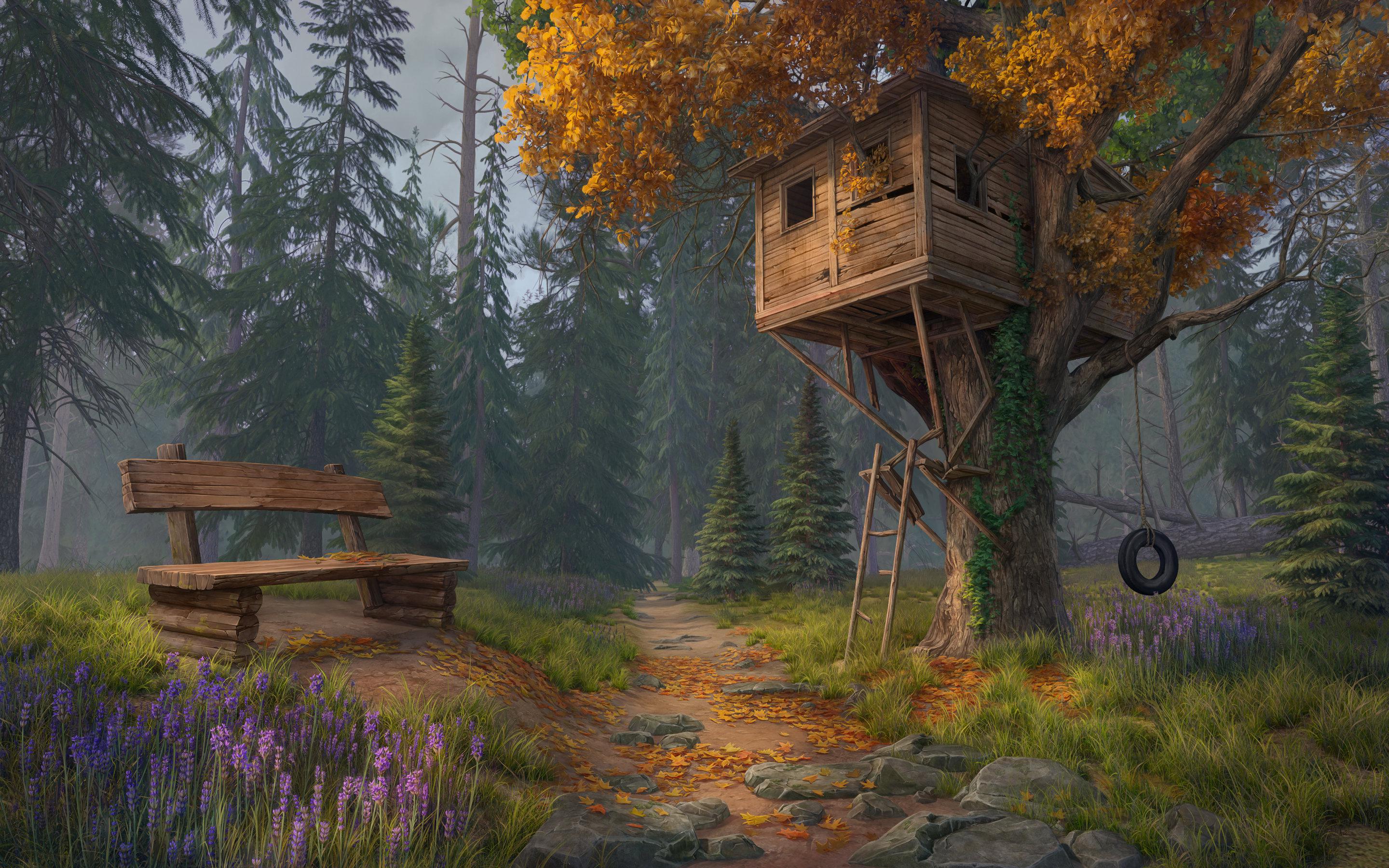 Tree House 4k Wallpapers - Wallpaper Cave