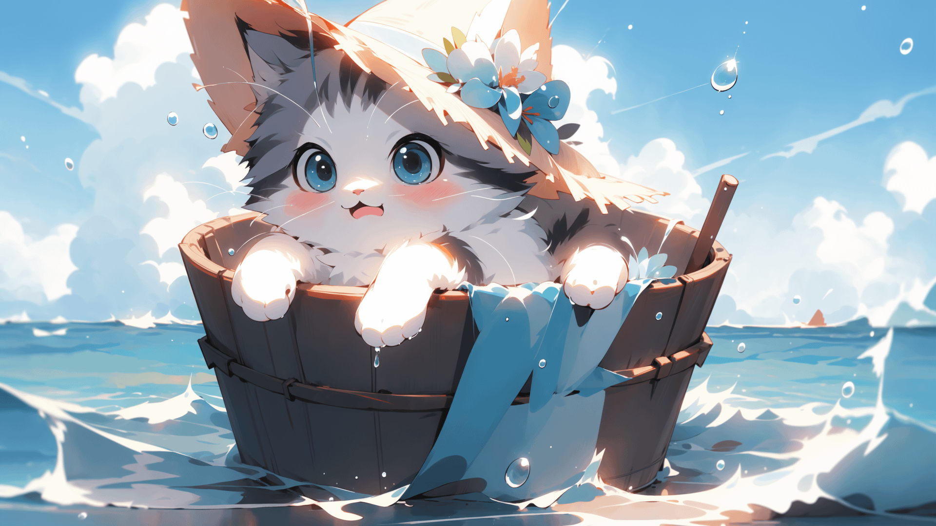 Anime Cat Desktop Wallpapers - Wallpaper Cave