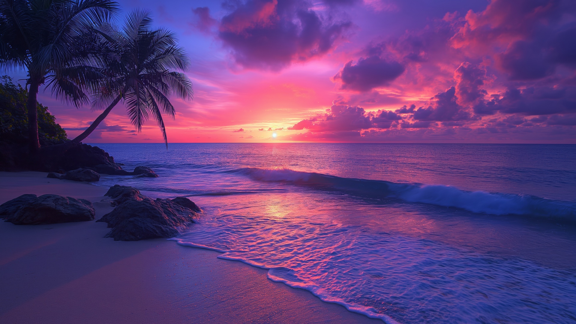 Pink Beach Desktop Wallpapers - Wallpaper Cave