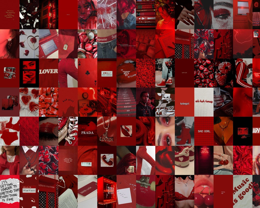 Red Collage Desktop Wallpapers - Wallpaper Cave