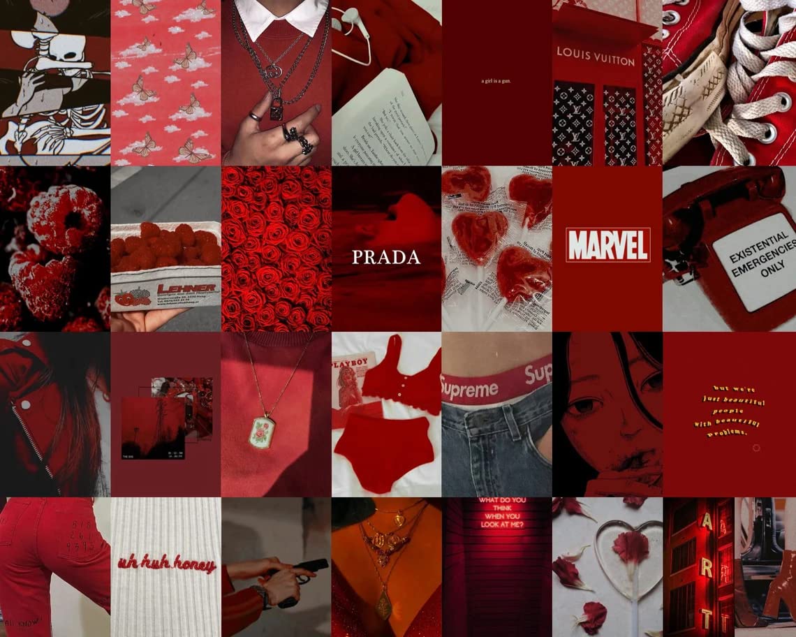 Red Collage Desktop Wallpapers - Wallpaper Cave