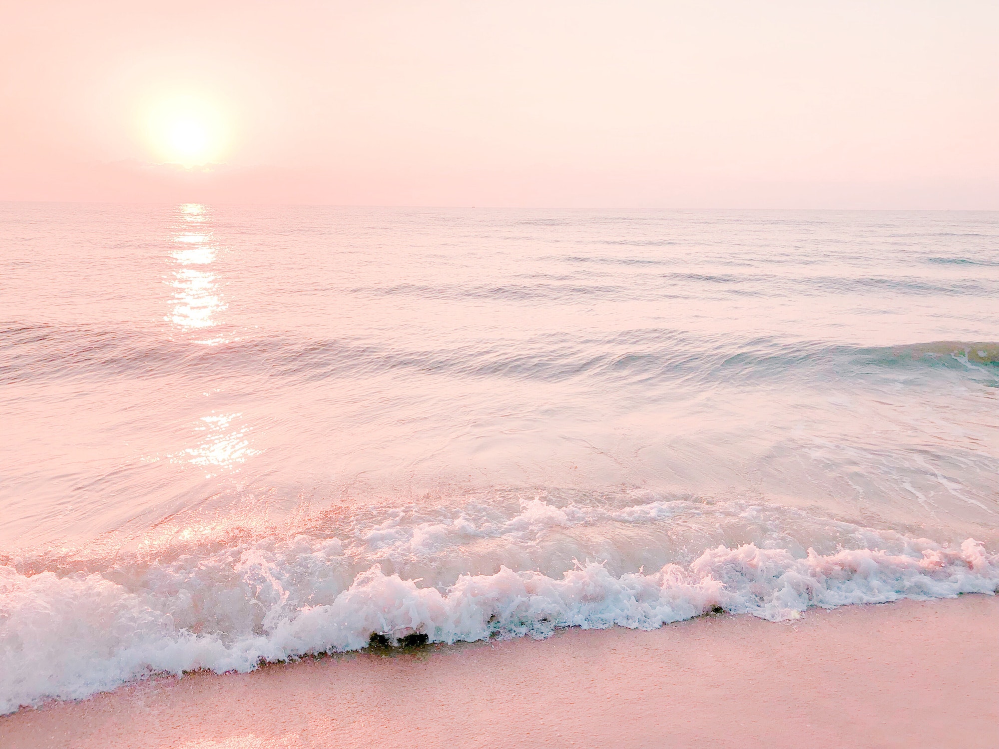 Pink Beach Desktop Wallpapers - Wallpaper Cave