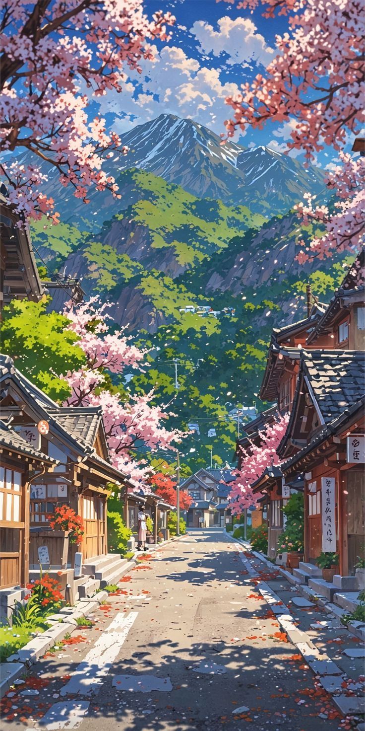 Anime Spring View Wallpapers - Wallpaper Cave