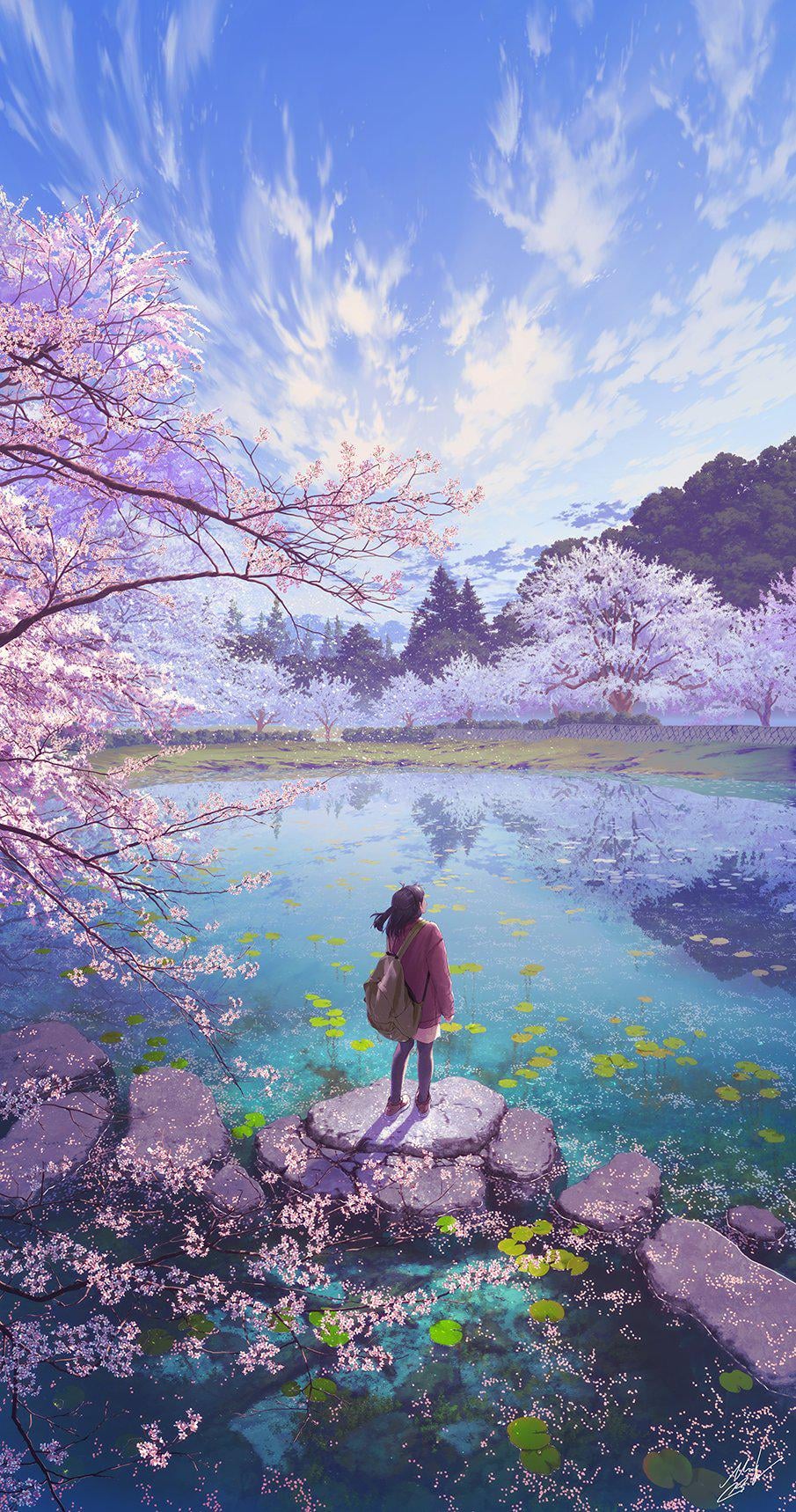 Anime Spring View Wallpapers - Wallpaper Cave