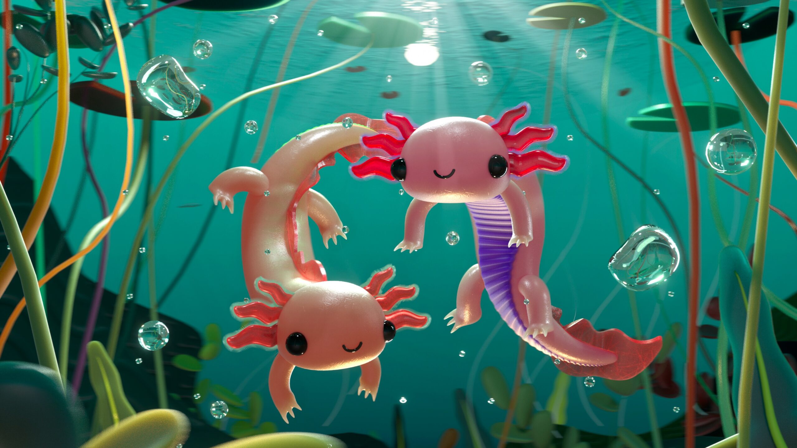 4k Axolotl Wallpapers - Wallpaper Cave