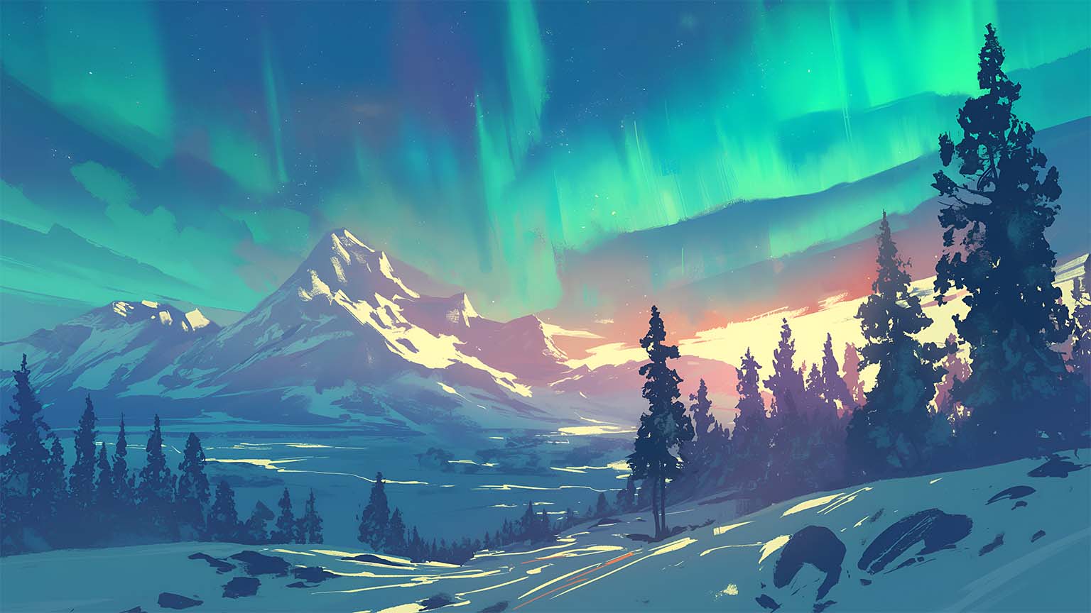 Northern Lights Desktop Wallpapers - Wallpaper Cave