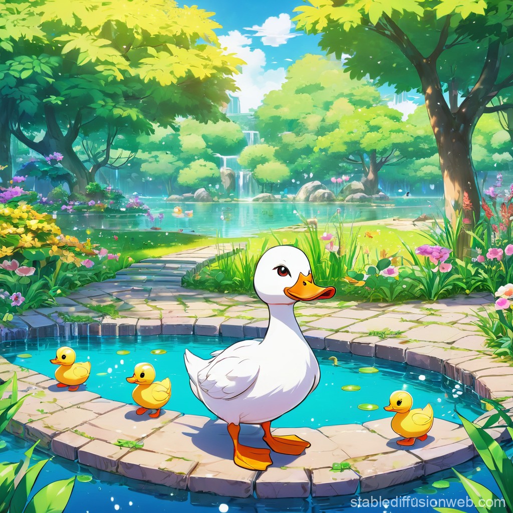 Cartoon Pond Wallpapers - Wallpaper Cave