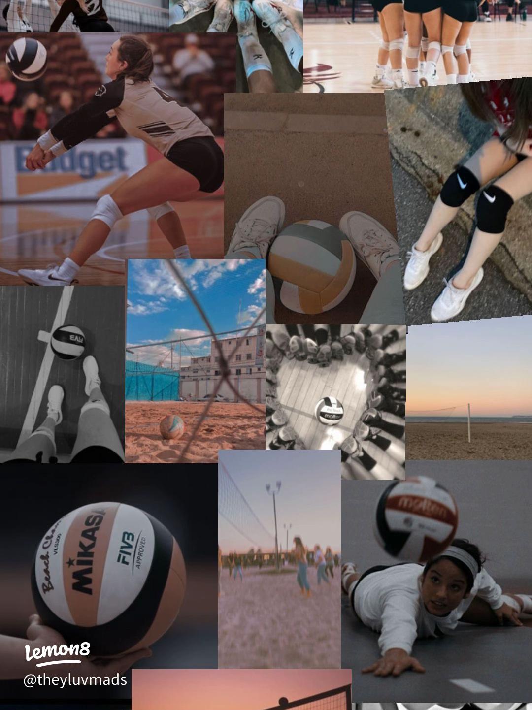Preppy Volleyball Collage Wallpapers - Wallpaper Cave