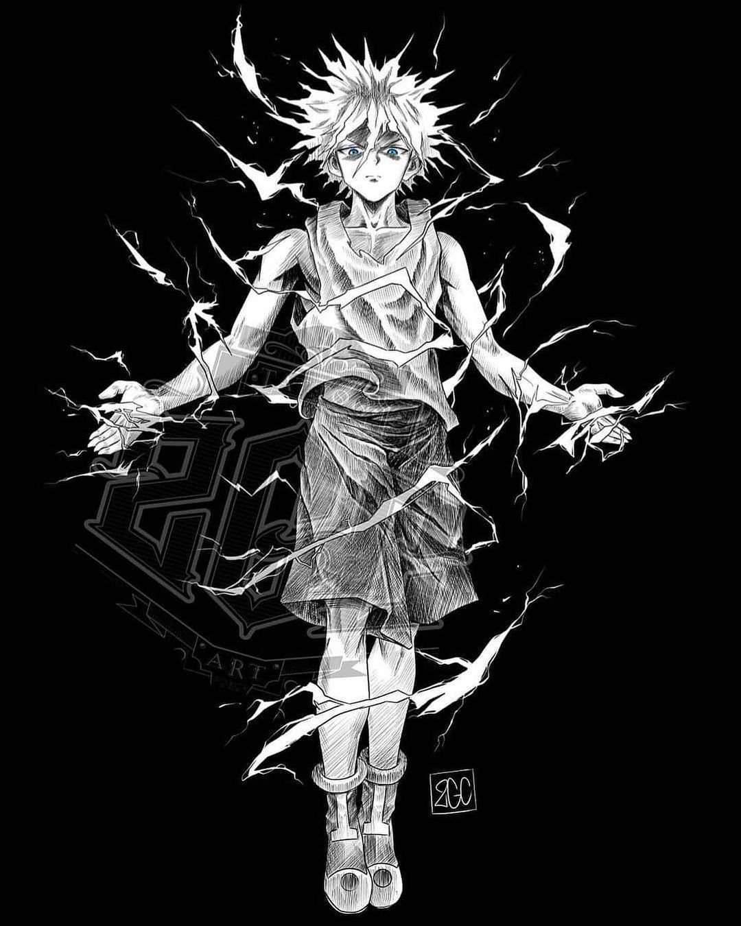 Killua Black And White Wallpapers - Wallpaper Cave