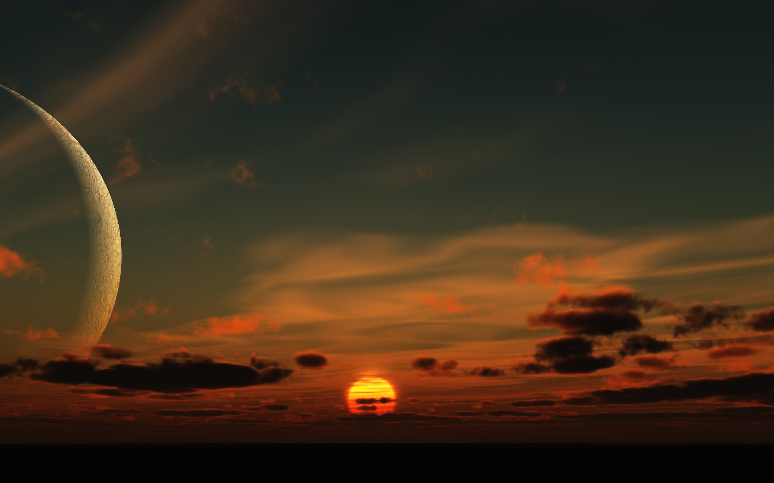 Moon Sunset Wallpapers - Wallpaper Cave