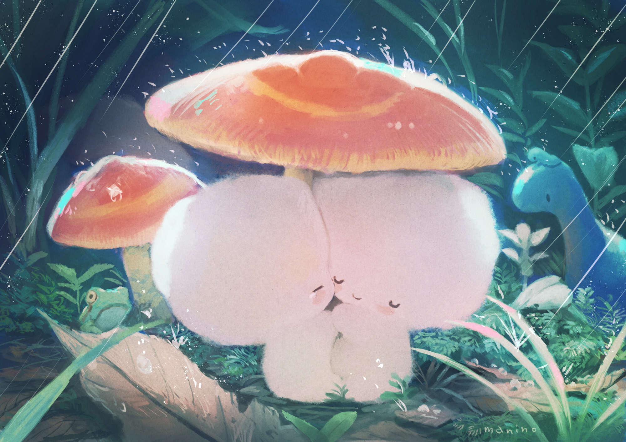Cute Mushroom Frog Wallpapers - Wallpaper Cave