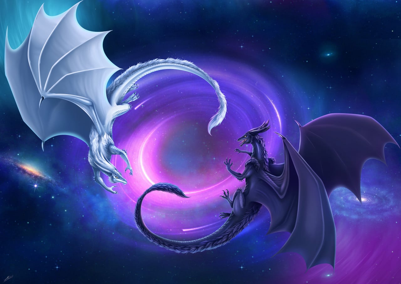 Galaxy Purple Dragon Wallpapers - Wallpaper Cave