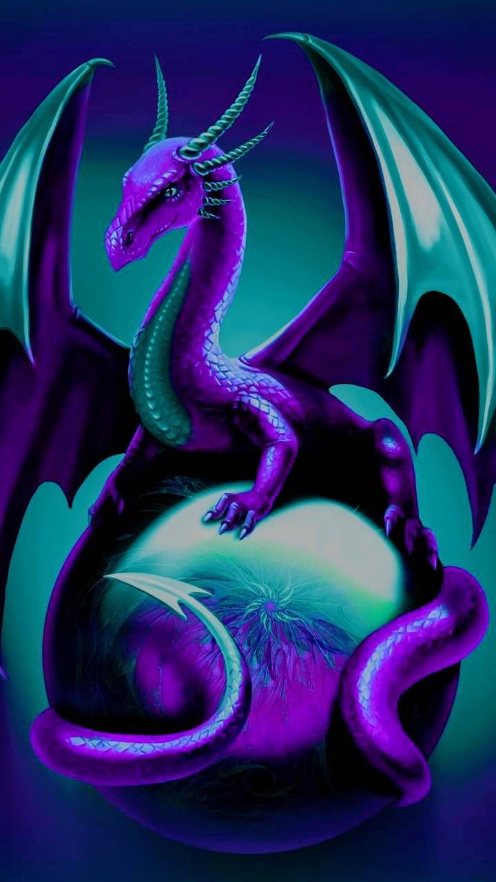 Purple And Teal Dragon Wallpapers - Wallpaper Cave
