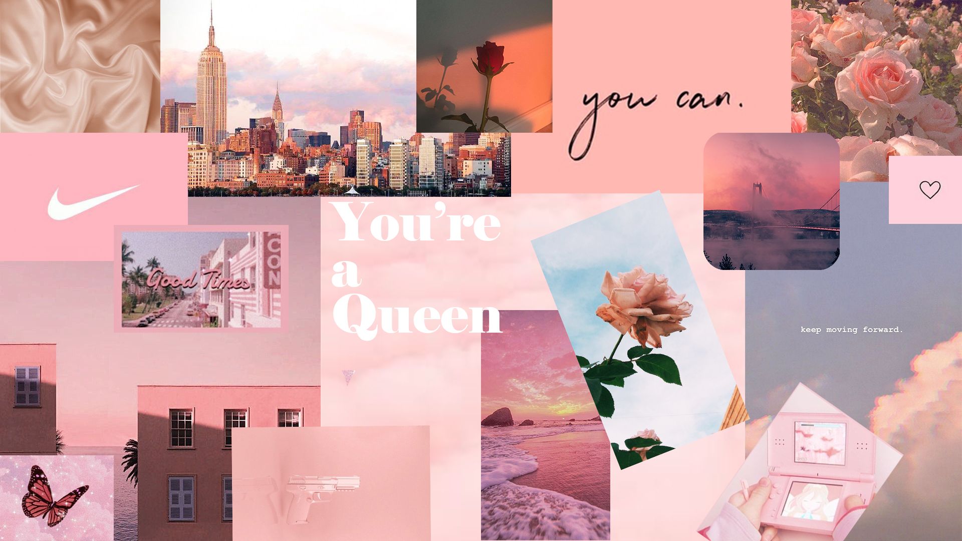 Pink Collage Computer Wallpapers - Wallpaper Cave