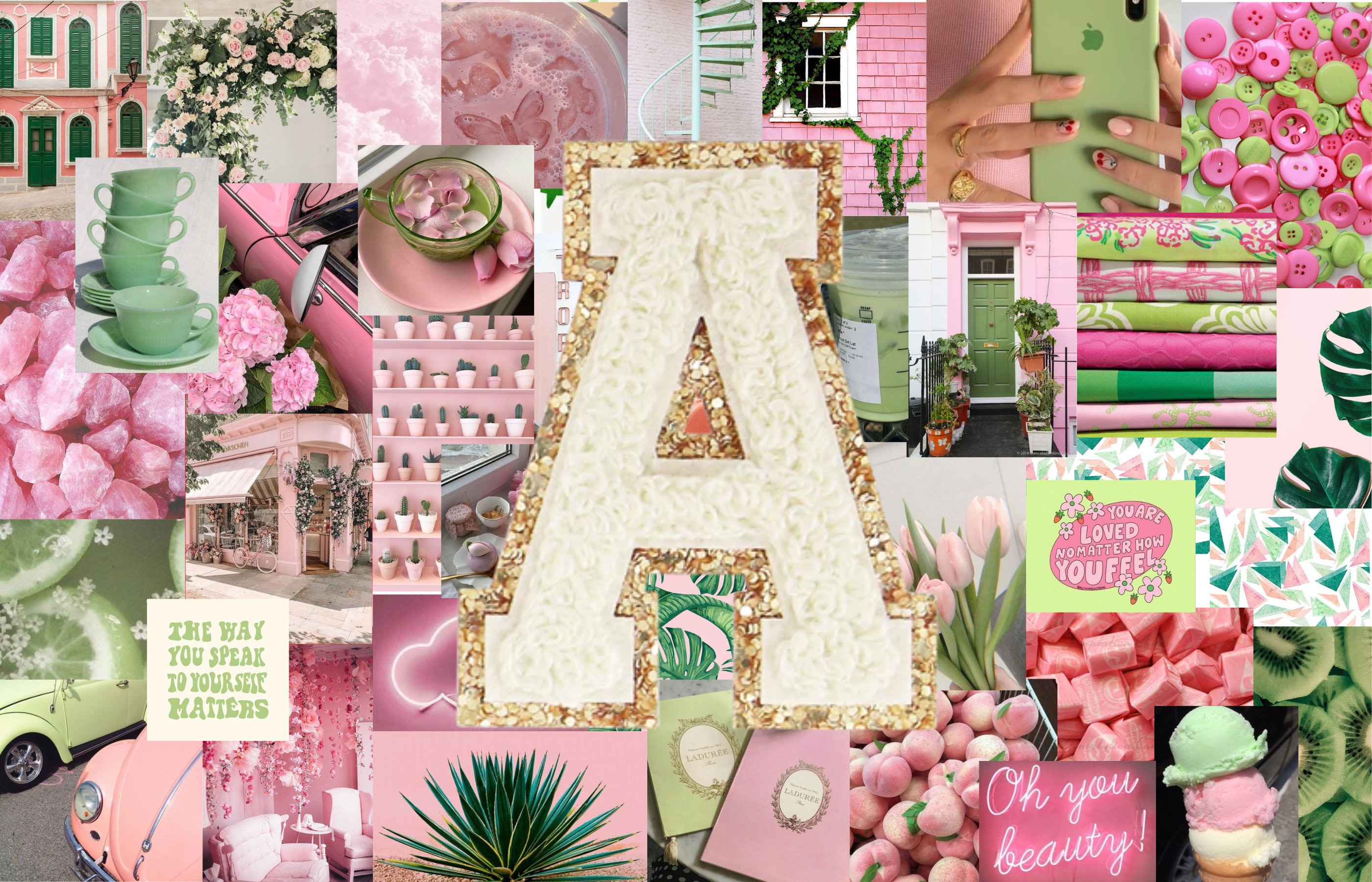 Pink Collage Computer Wallpapers - Wallpaper Cave